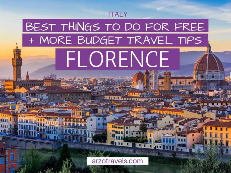How to Explore Florence on a Budget - Arzo Travels